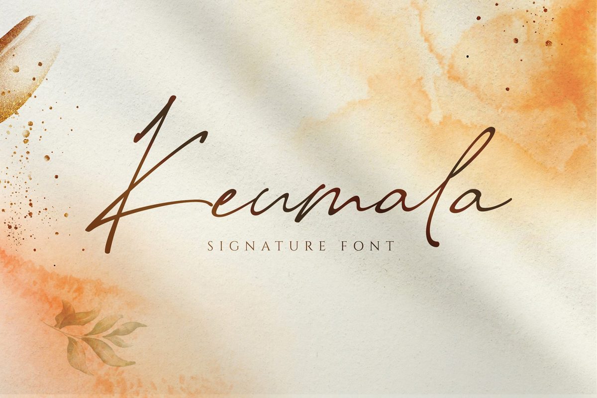 Keumala - Signature Script Font – Creavora